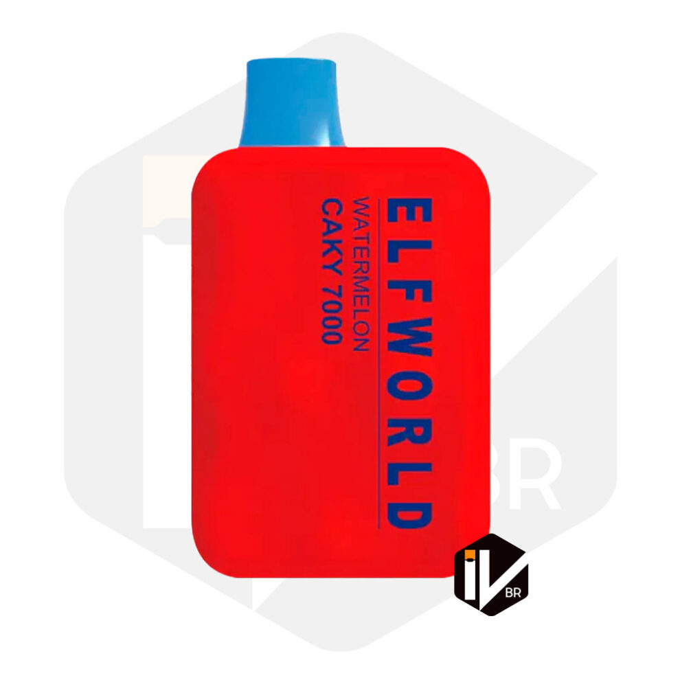 Elfworld Caky 7000 Puffs Blue Cotton Candy (Algodão Doce) - iVape BR - Cigarros Eletrônicos